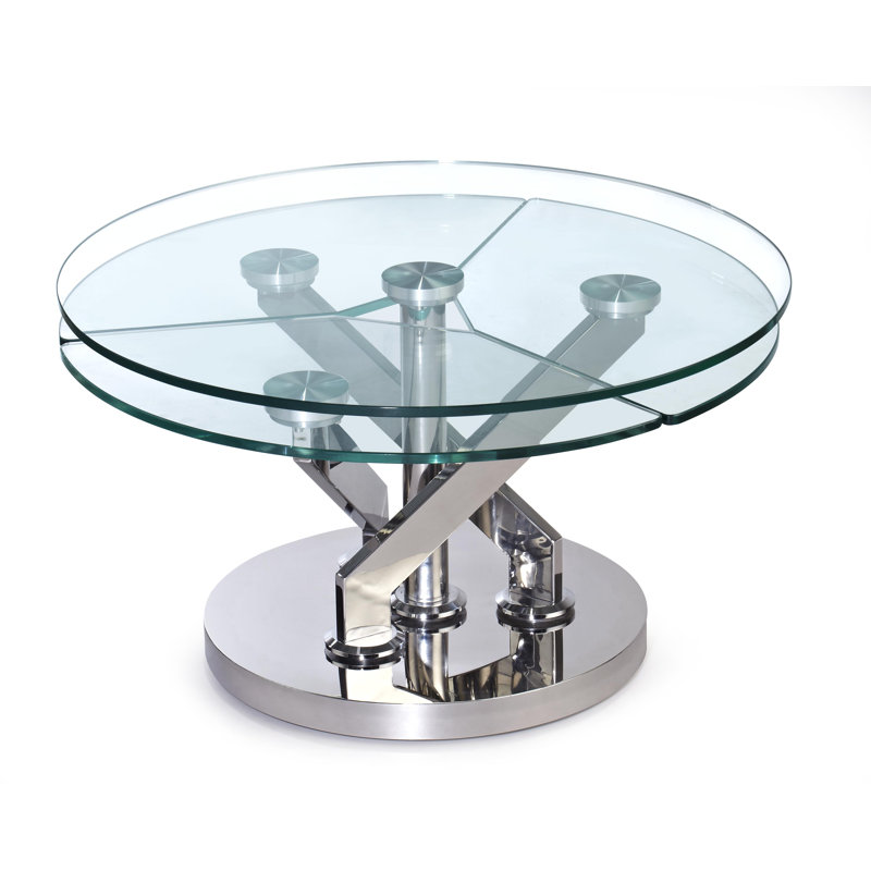 Extendable glass coffee table store
